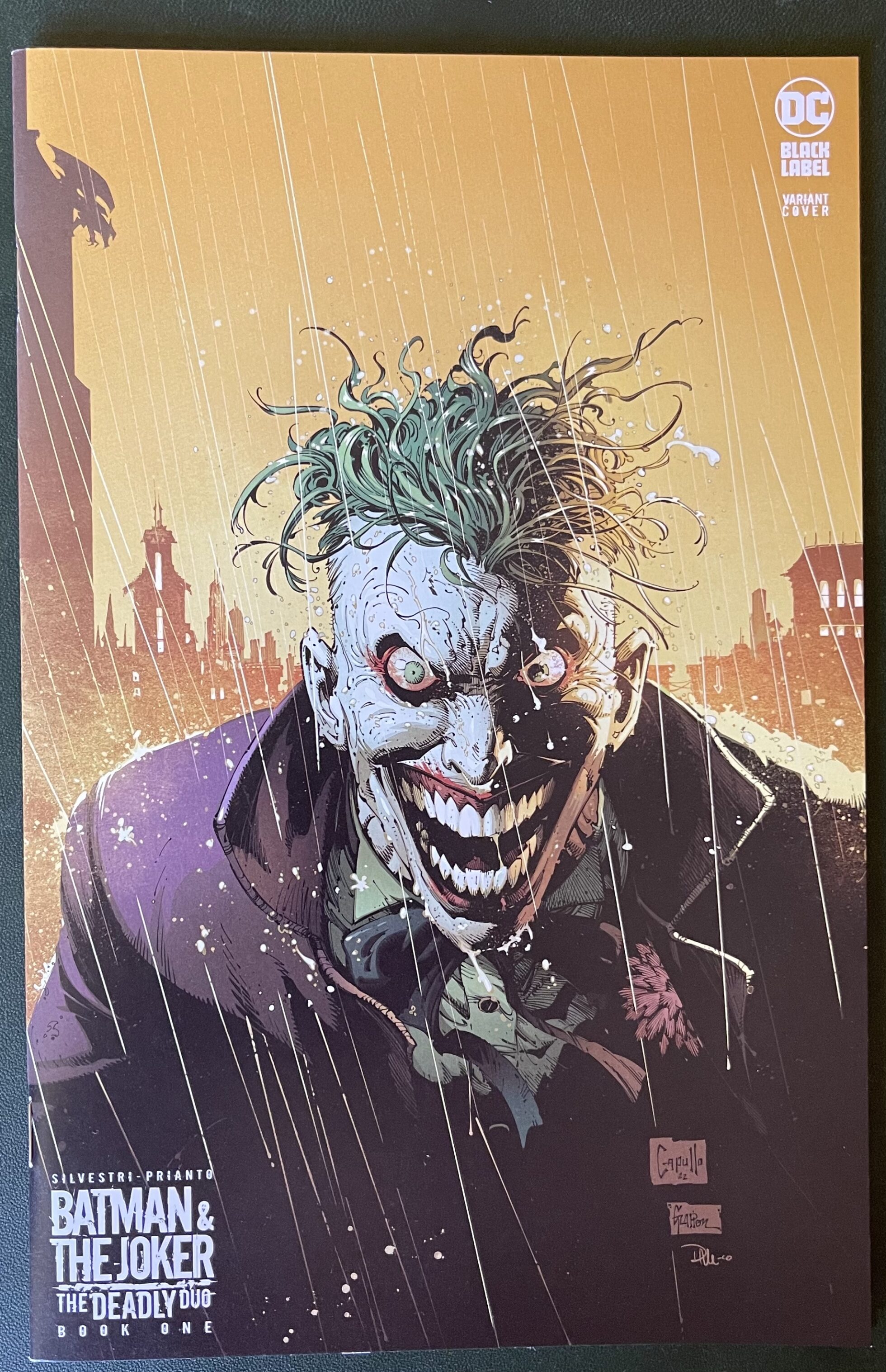 BATMAN & THE JOKER – BOOK ONE – JOKER VARIANT COVER BY CAPULLO, GLAPION ...